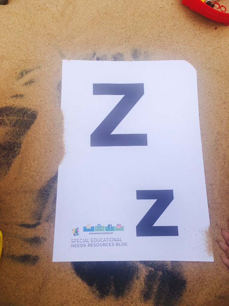 Practising Forming the Letters of the Alphabet in the Sand Pit! – Fun ...