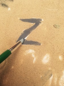 Practising Forming the Letters of the Alphabet in the Sand Pit! – Fun ...