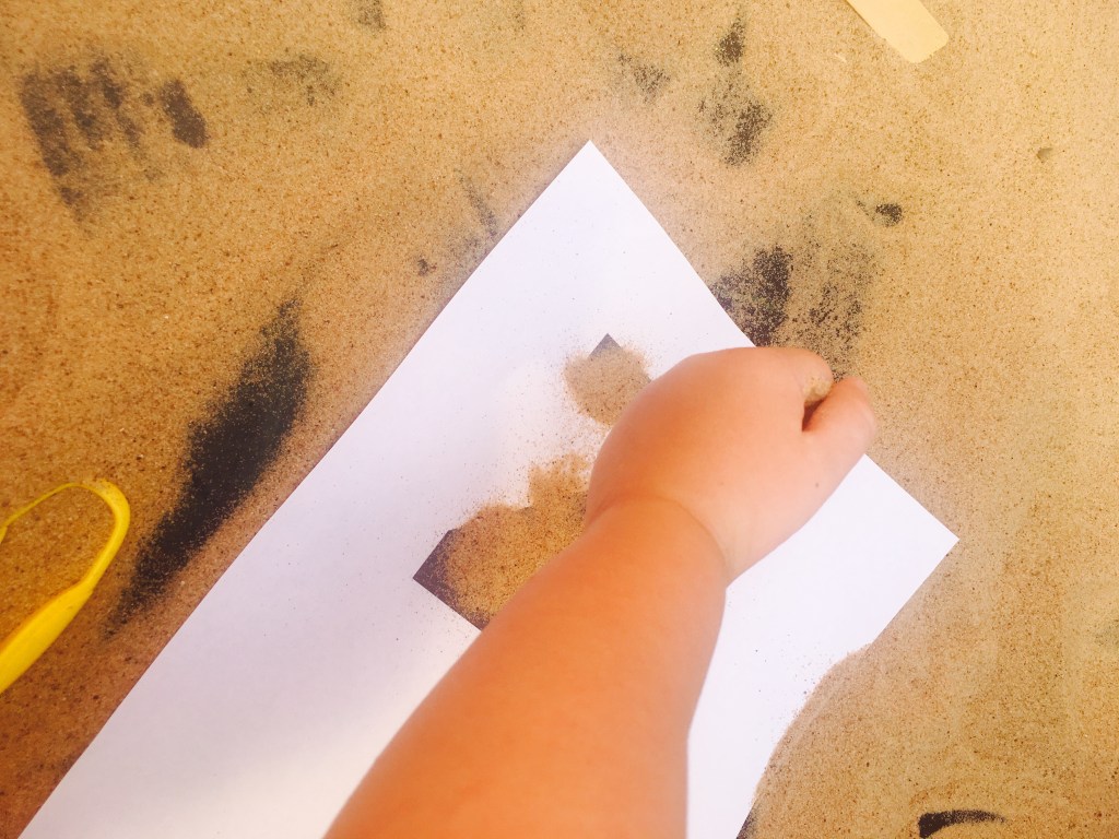 Practising Forming the Letters of the Alphabet in the Sand Pit! – Fun ...