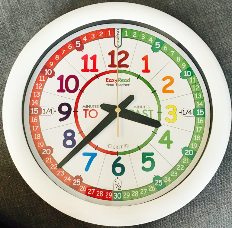 Review: EasyRead Time Teacher Wall Clock – The SEN Resources Blog