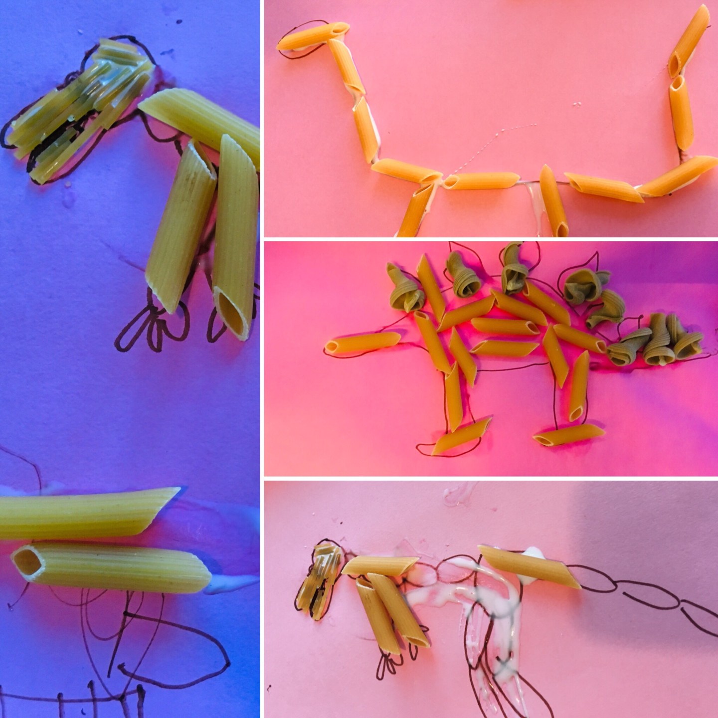 Make some Dinosaur Skeletons Using Pasta! – The SEN Resources Blog